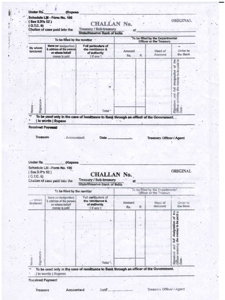 CHALLAN | PDF