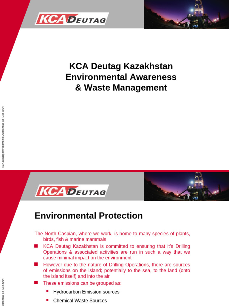 KCA Deutag Environmental Awareness | PDF | Waste | Incineration