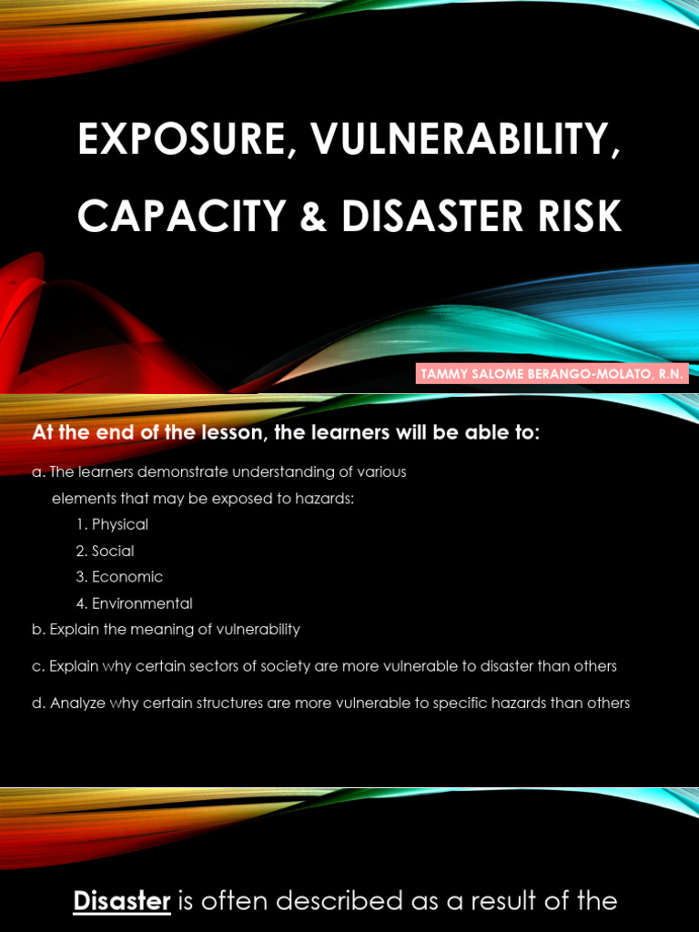 Disaster Risk: Exposure & Vulnerability | PDF | Hazards | Natural Disasters