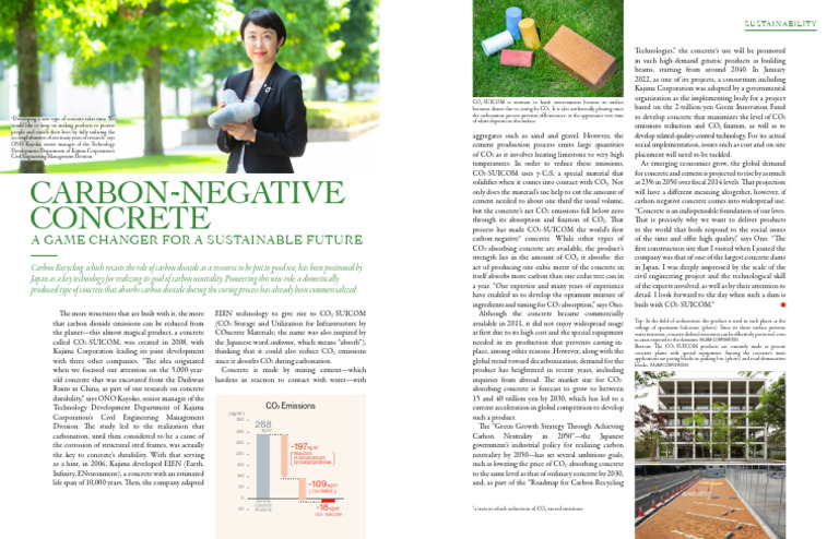 Carbon-Negative Concrete | PDF | Concrete | Cement