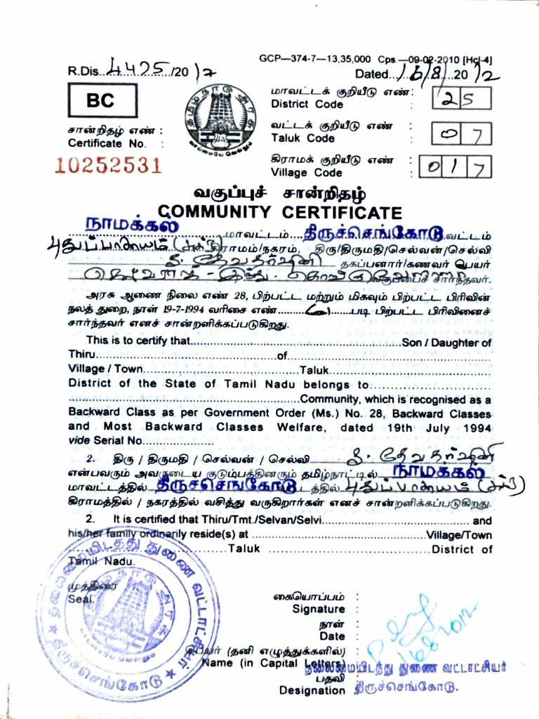 Community Certificate | PDF