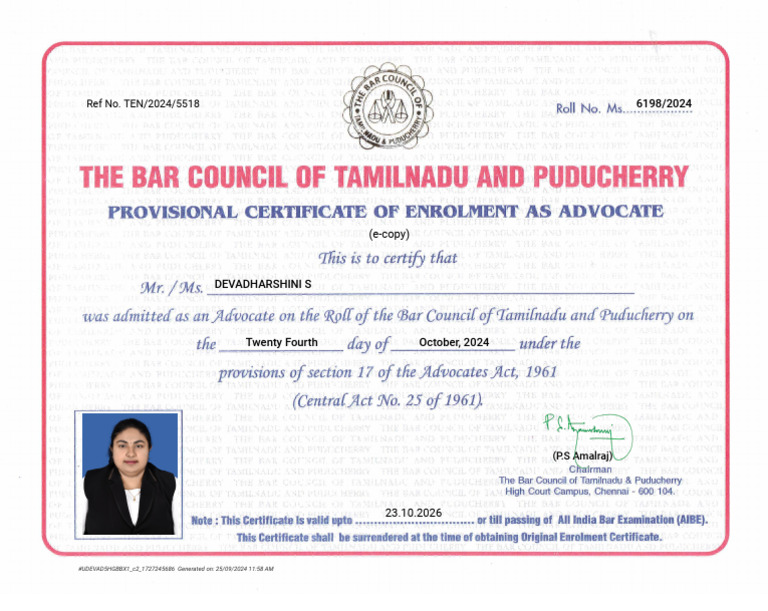 BCTNP - e Certificate | PDF