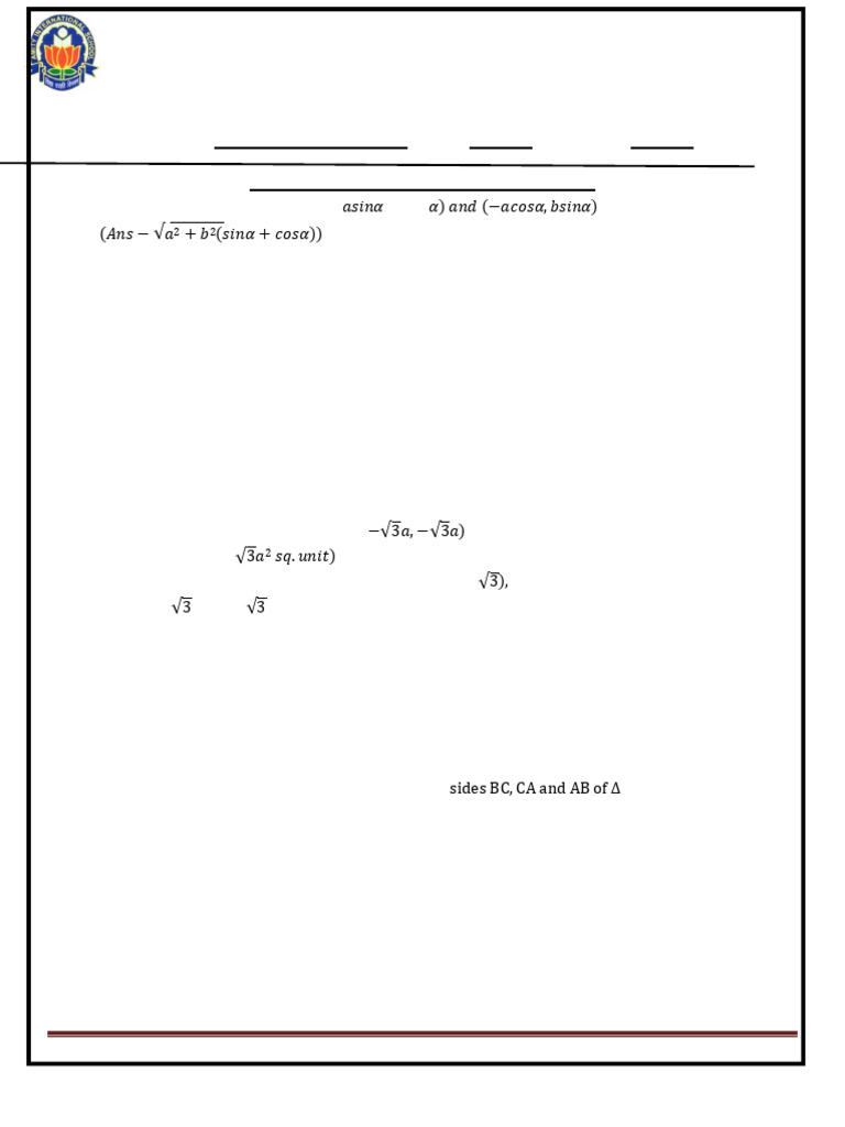 Ch-7 Coordinate Geometry | PDF | Triangle | Geometric Shapes