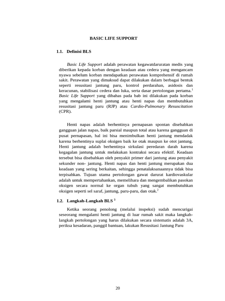 Materi Basic Life Support | PDF