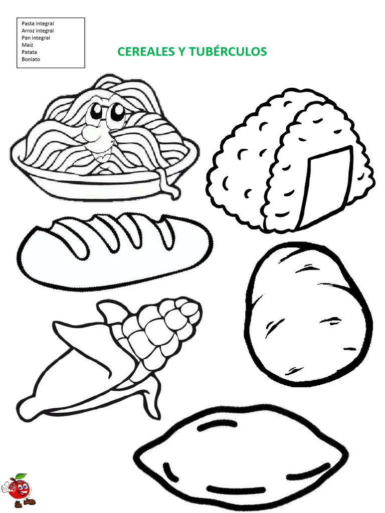 Cereales y Tubérculos para Pintar | PDF