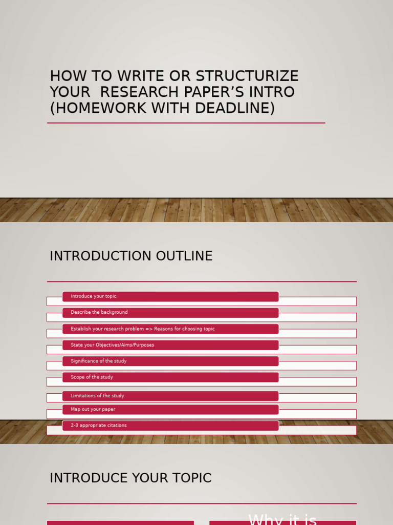How To Structurize Your Intro | PDF | Hypothesis | Information