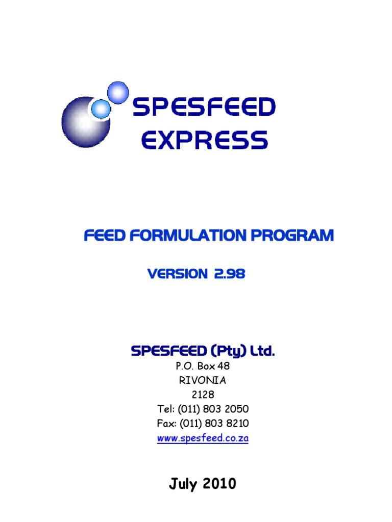 Spesfeed Express Help | PDF | Library (Computing) | Microsoft Windows