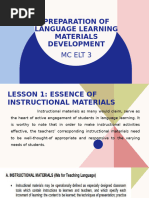 Developing Teaching and Learning Materials | PDF | Cognition | Learning