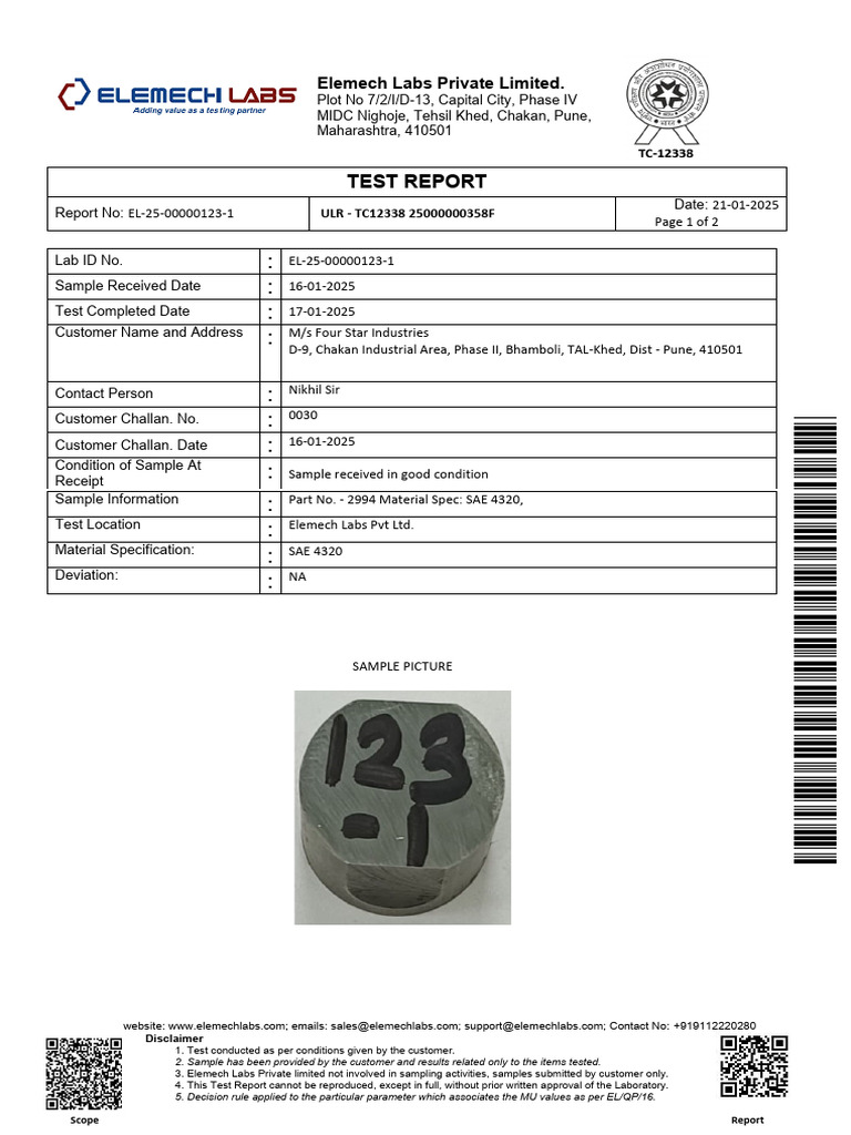 2994 SPECTRO 20.5MM | PDF | Atoms | Materials