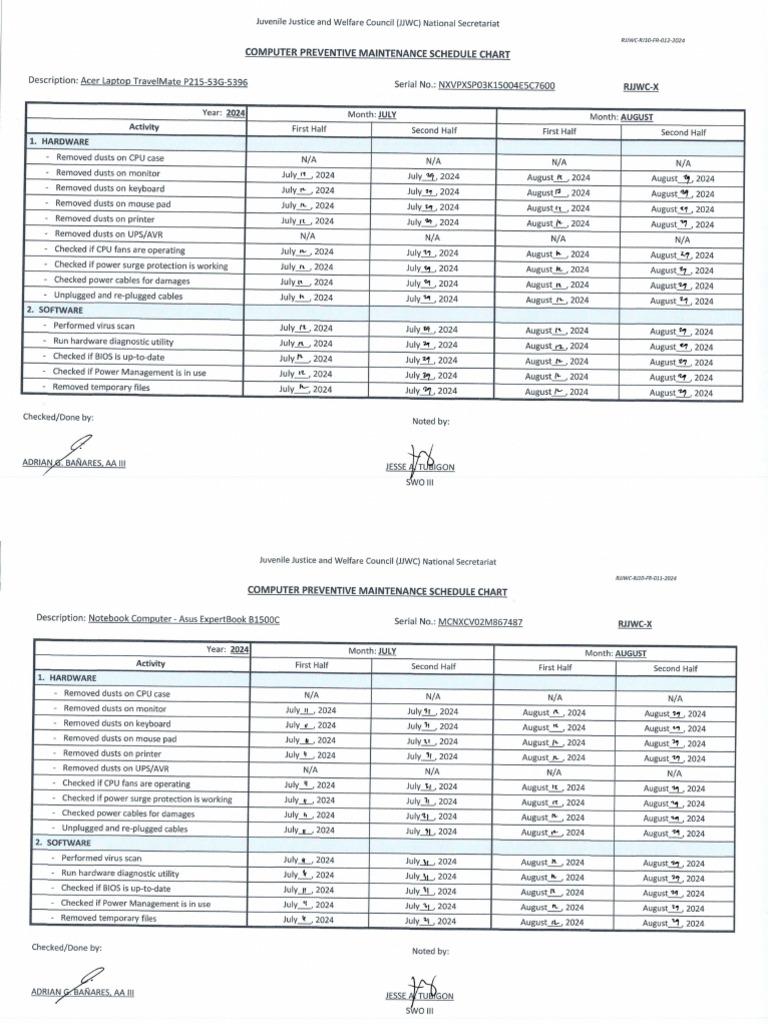 v0_Computer Preventive Maintenance Chart July-August 2024_as of 29.08. ... v0_Computer Preventive Maintenance Chart July-August 2024_as of 29.08. ...
