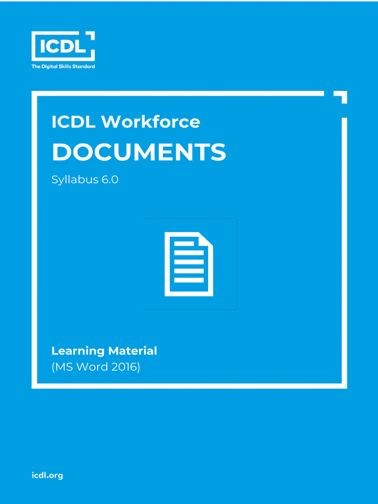 ICDL Documents 2016 6.0 - Engage Consult | PDF | Microsoft Word | Software