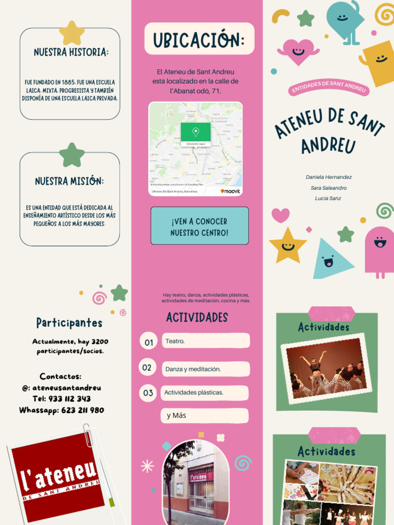 Ateneu de Sant Andreu: Enseñanza Artística | PDF
