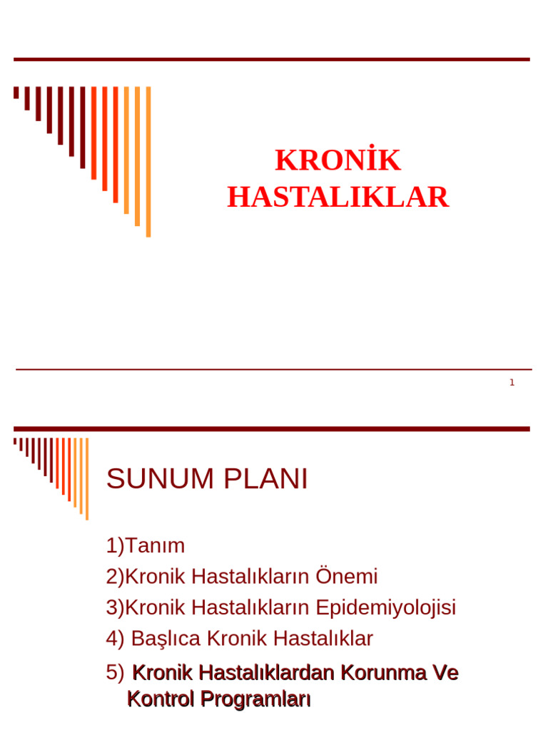 Kronik Hastalıklar | PDF