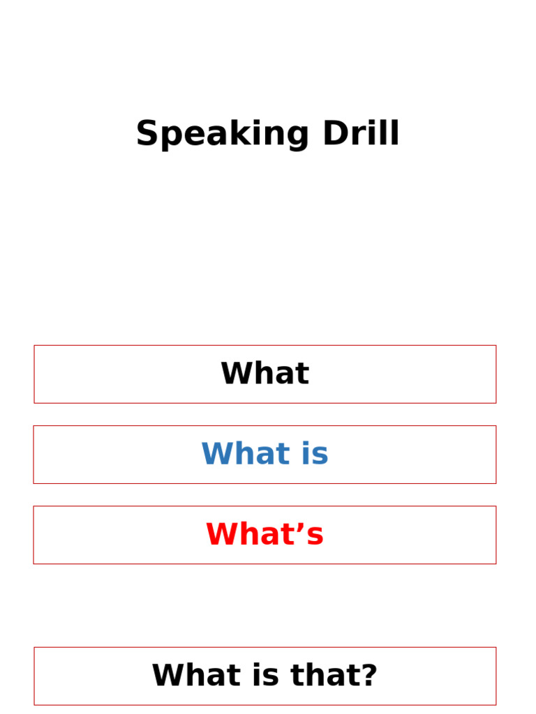Speaking Drill: Opinion Questions | PDF