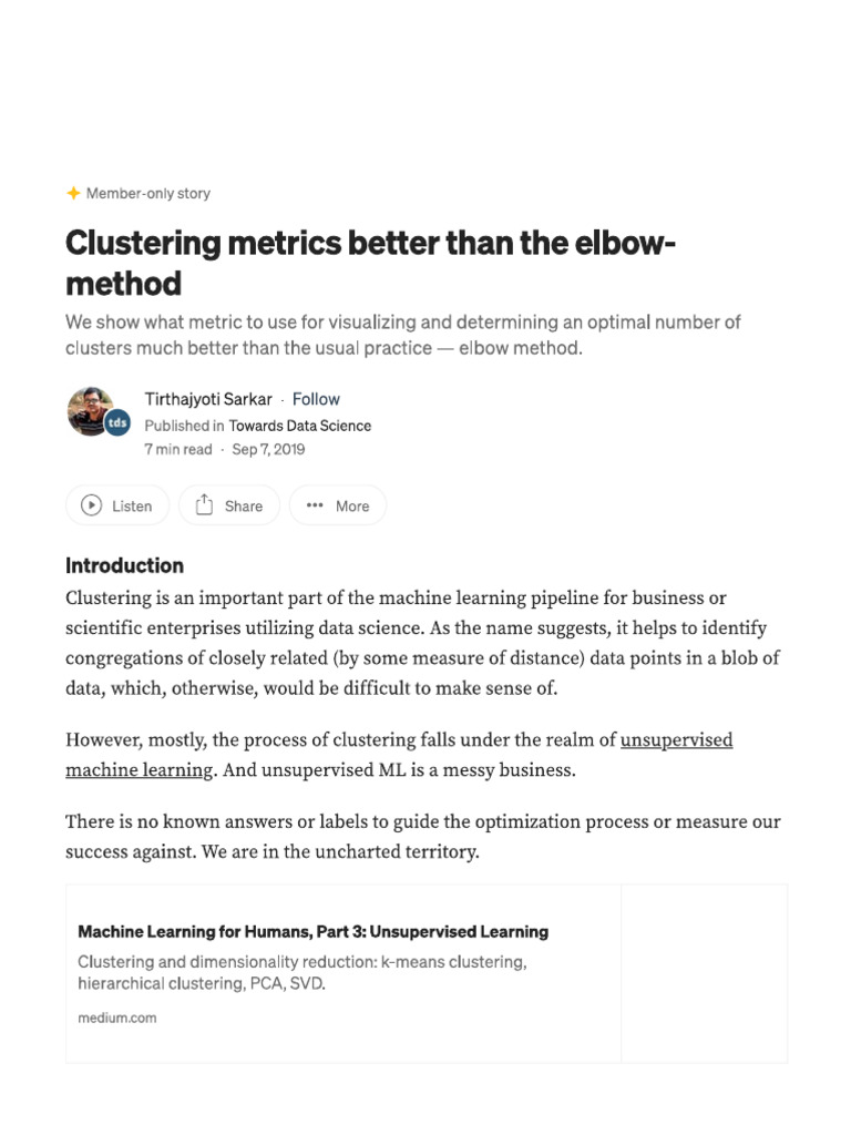 Clustering Metrics | PDF