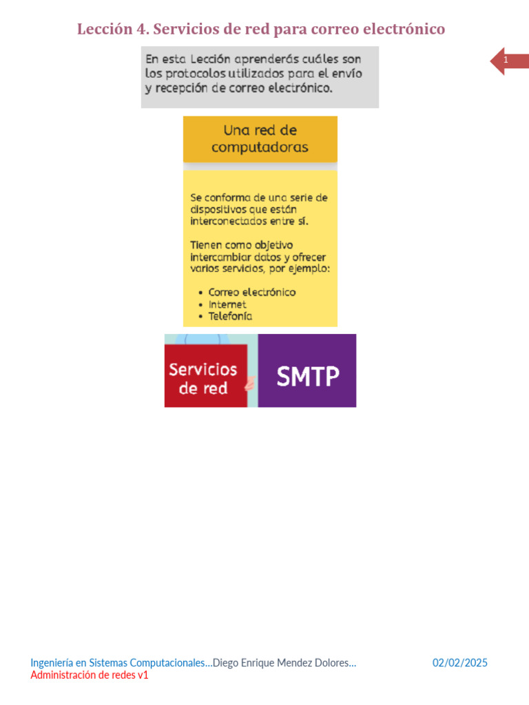Servicios de Red para Correo Electrónico | PDF