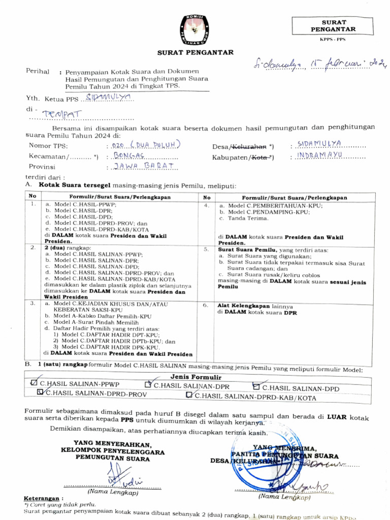 S.pengantar TPS 20 | PDF