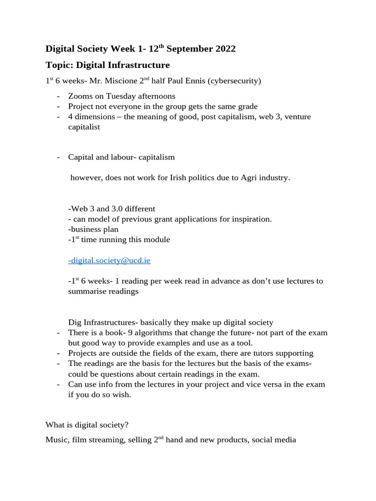 01 Digital Society | PDF | Software As A Service | Information