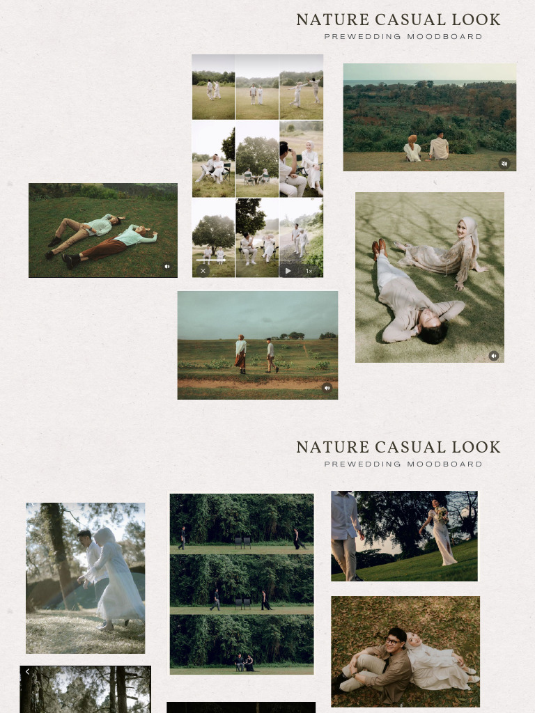 Nature-Inspired Pre-Wedding Mood Board | PDF