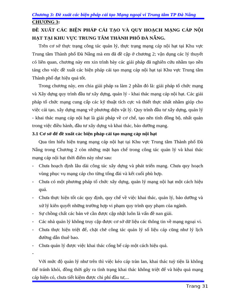 5 Chuong 3Đề xuất các biện pháp cải tạo và quy hoạch Mạng ngoại vi thuộc Trung tâm Thành phố Đà ...