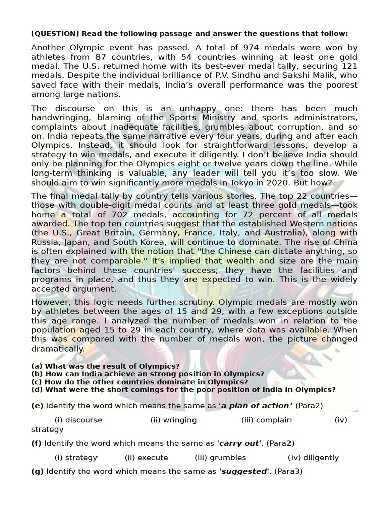 Unseen Passages | PDF