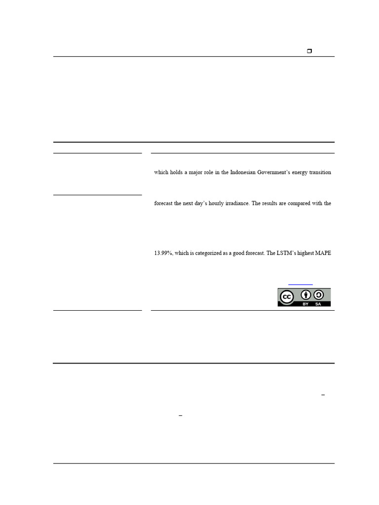 A stacked LSTM model for day-ahead solar irradiance forecasting under ... A stacked LSTM model for day-ahead solar irradiance forecasting under ...