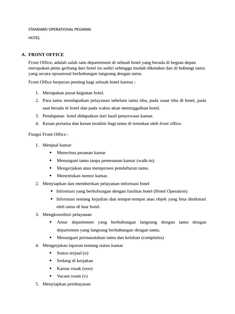 SOP FO | PDF SOP FO | PDF