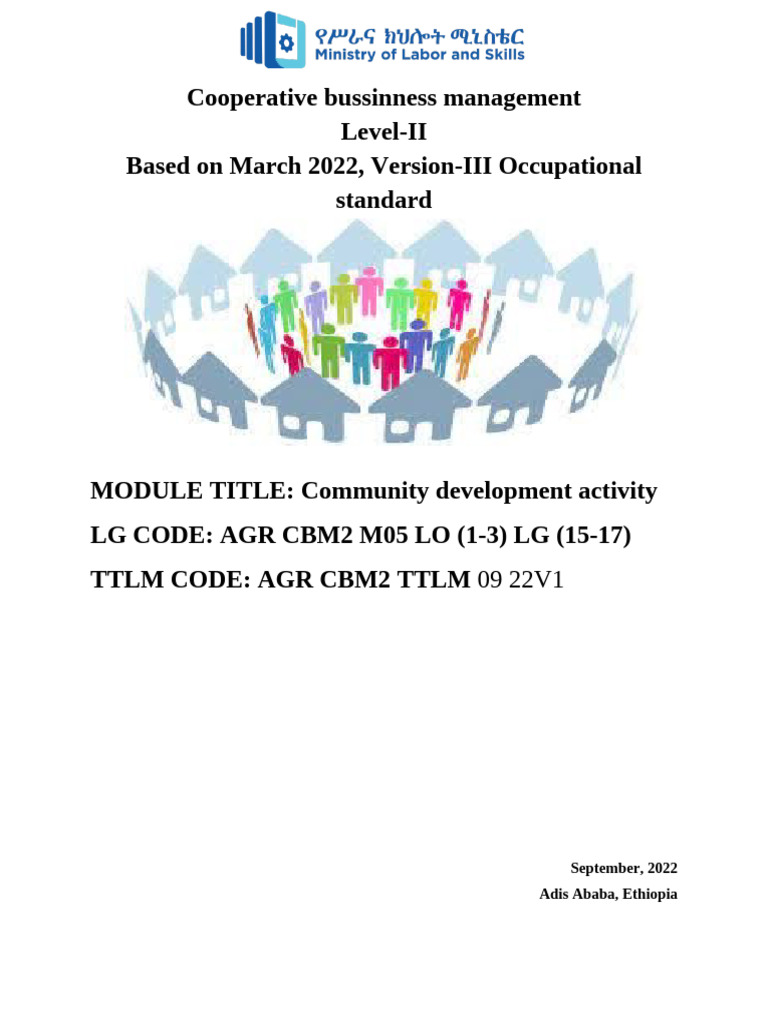 6-M-Community Development Activity | PDF | Community | Policy