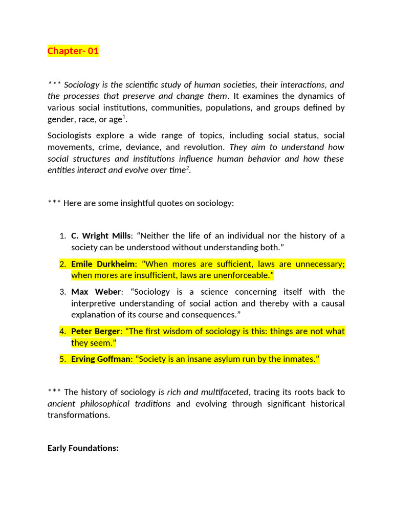 Notes of Soc105 | PDF | Sociology | Nature Versus Nurture