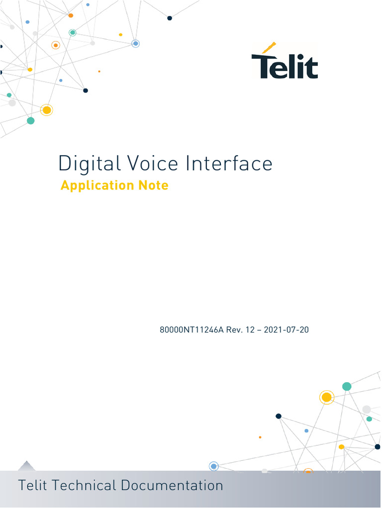 Telit Digital Voice Interface Application Note r12 | PDF | Codec ...