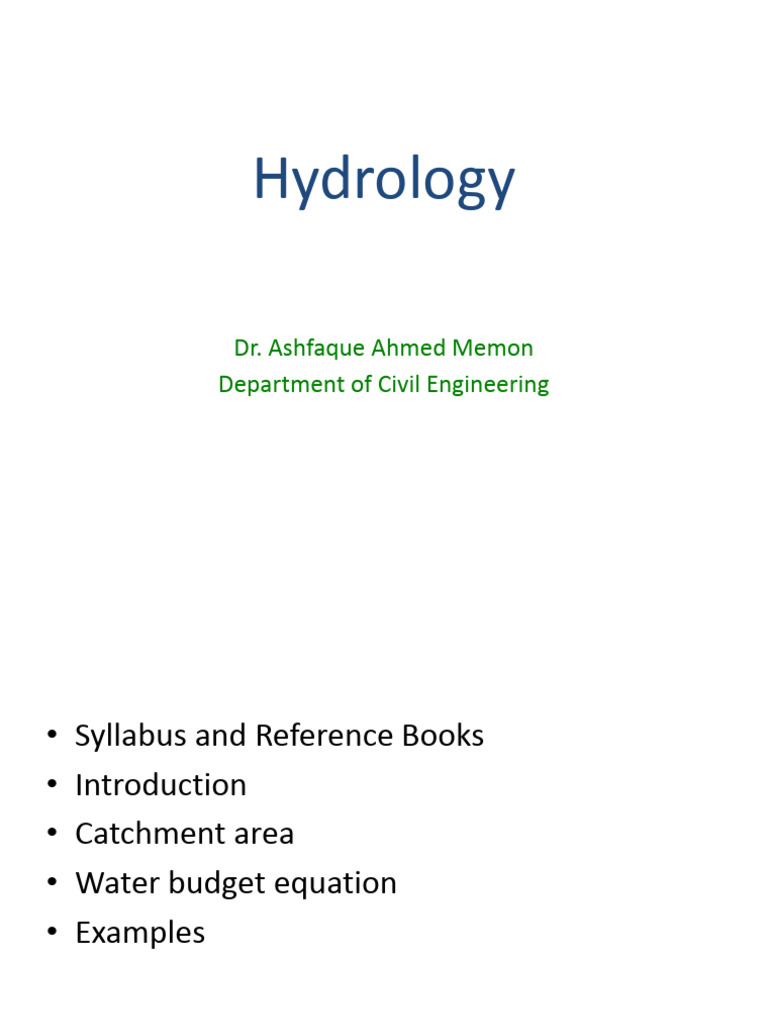Understanding Catchment Areas in Hydrology | PDF | Drainage Basin ...