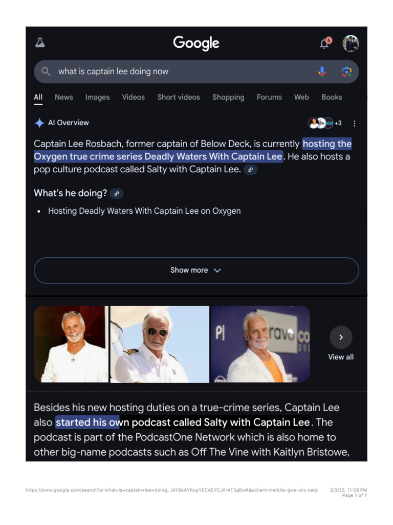 Captain Lee's Current Projects | PDF