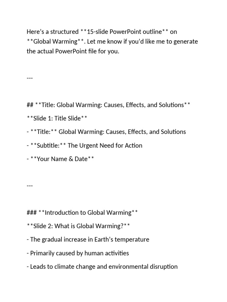 Global Warming | PDF | Climate Change | Methane