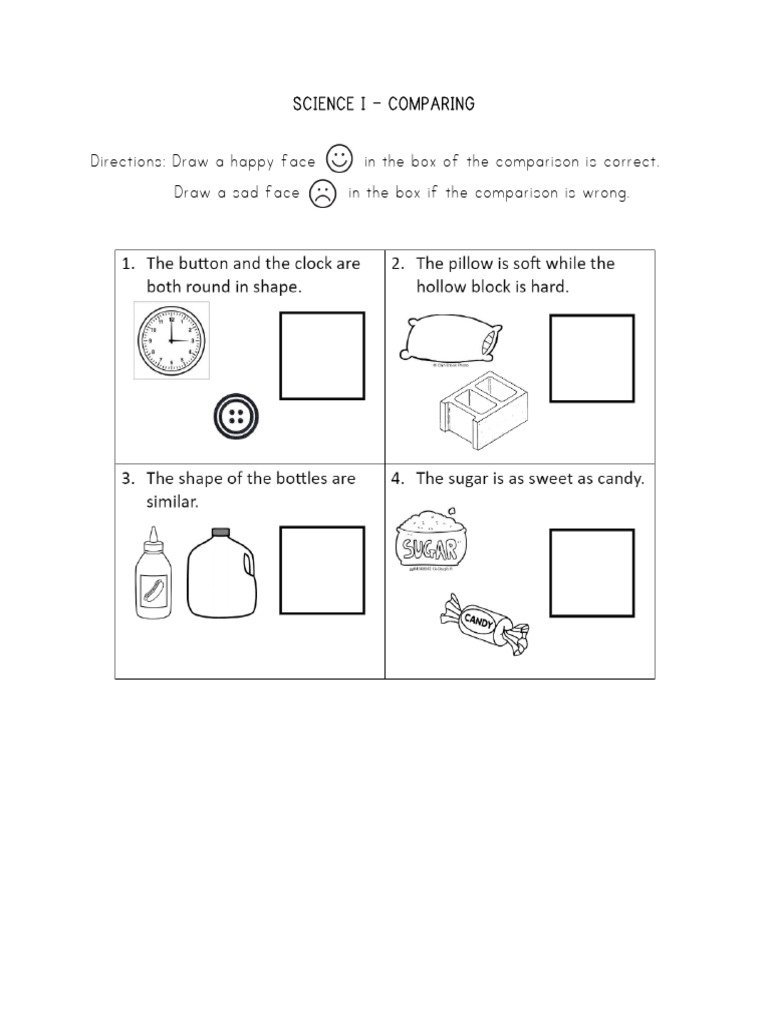Science - Comparing | PDF