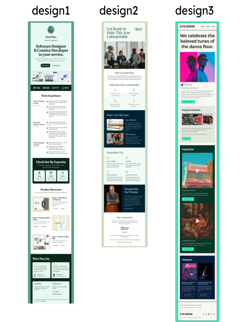 E-Newsletter Design | PDF