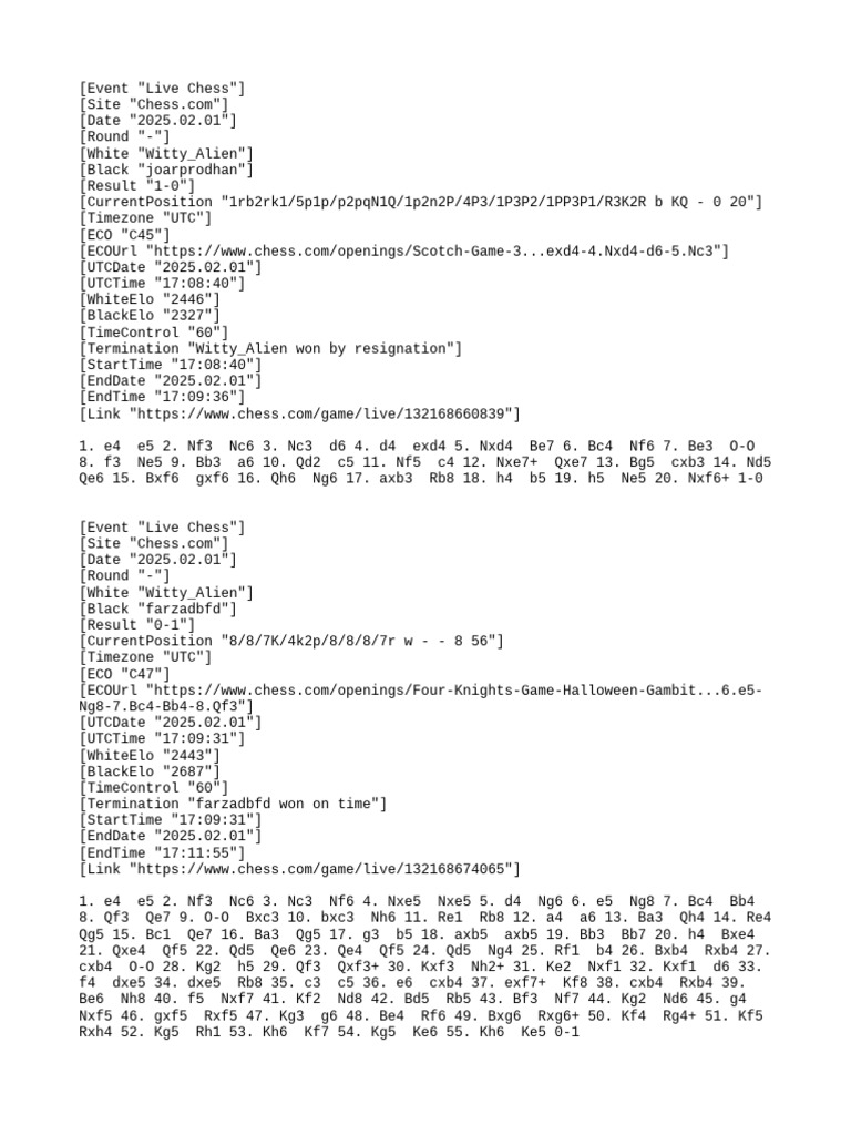 Witty Alien White | PDF | Chess Openings | Chess