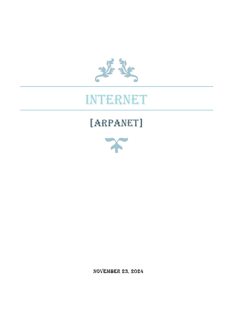 Internet Arpanet Bba | PDF