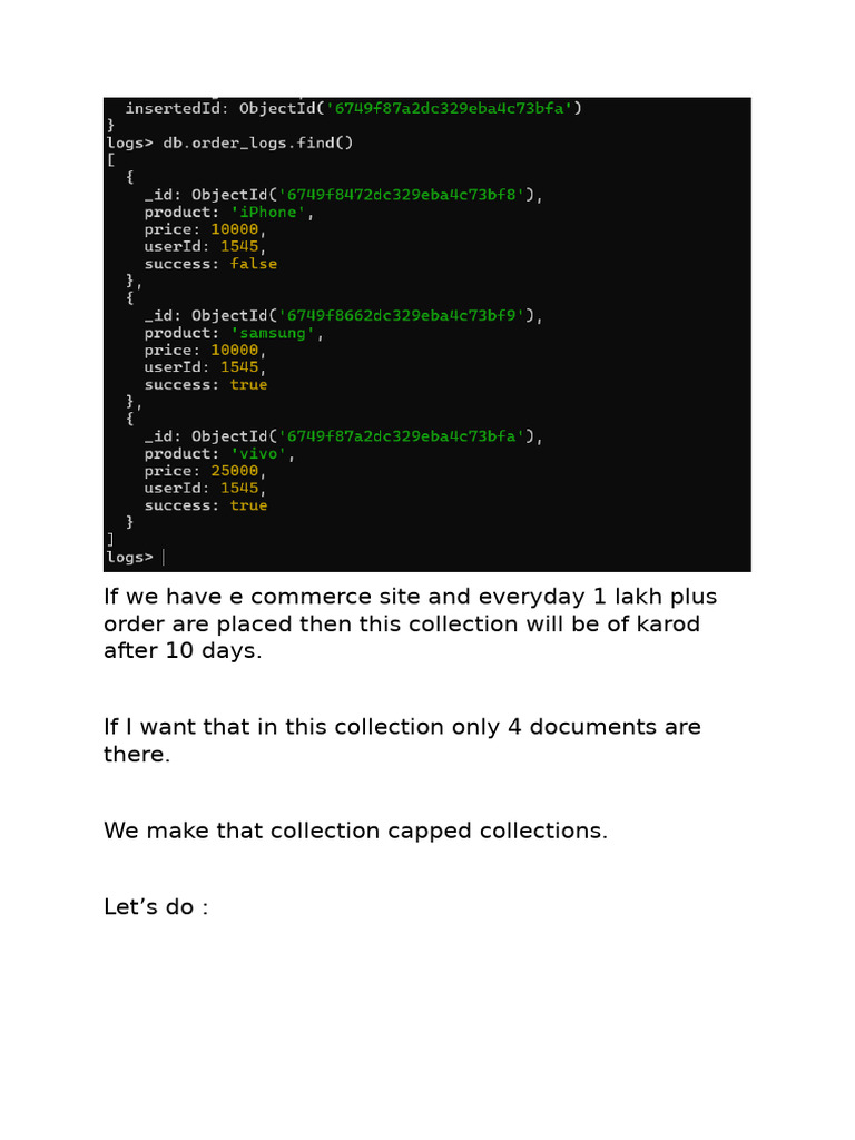 Capped Collections for High-Volume Orders | PDF