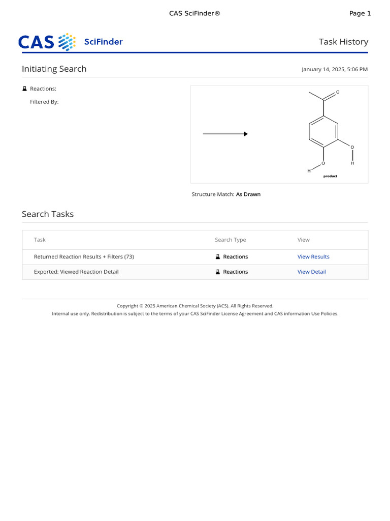 2a. 1 - (3,4-Dihydroxyphenyl) Ethan-1-One | PDF | Gas Chromatography | Chromatography