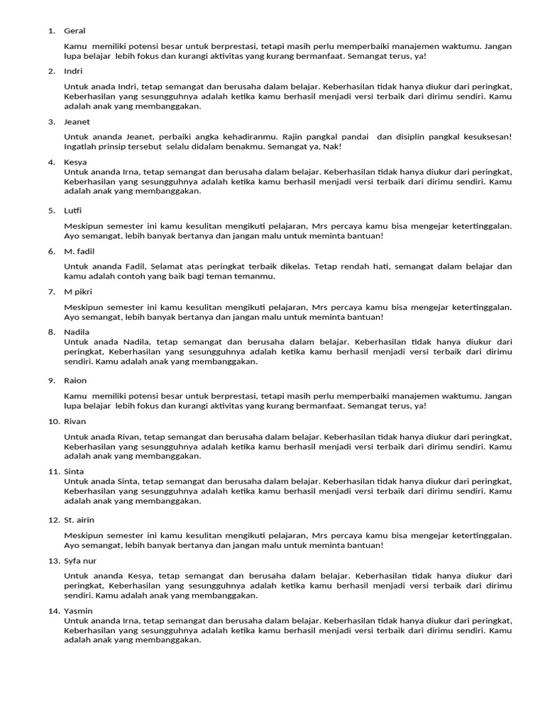 Catatan Walas Manual | PDF