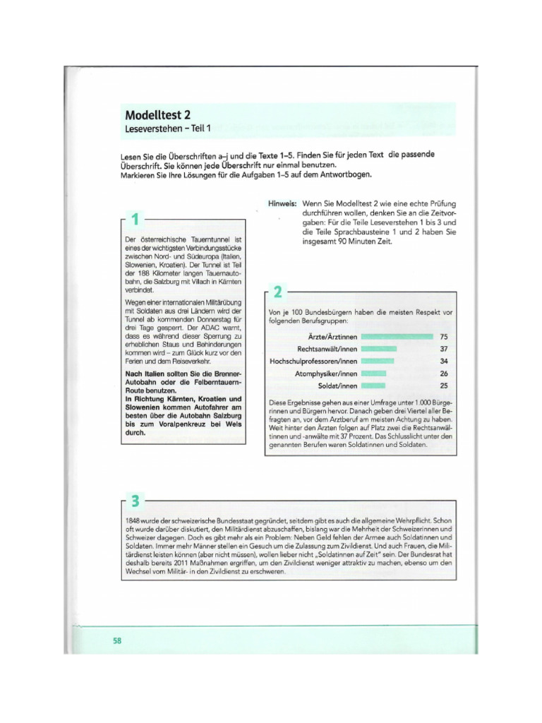 B1 Lesen Review | PDF