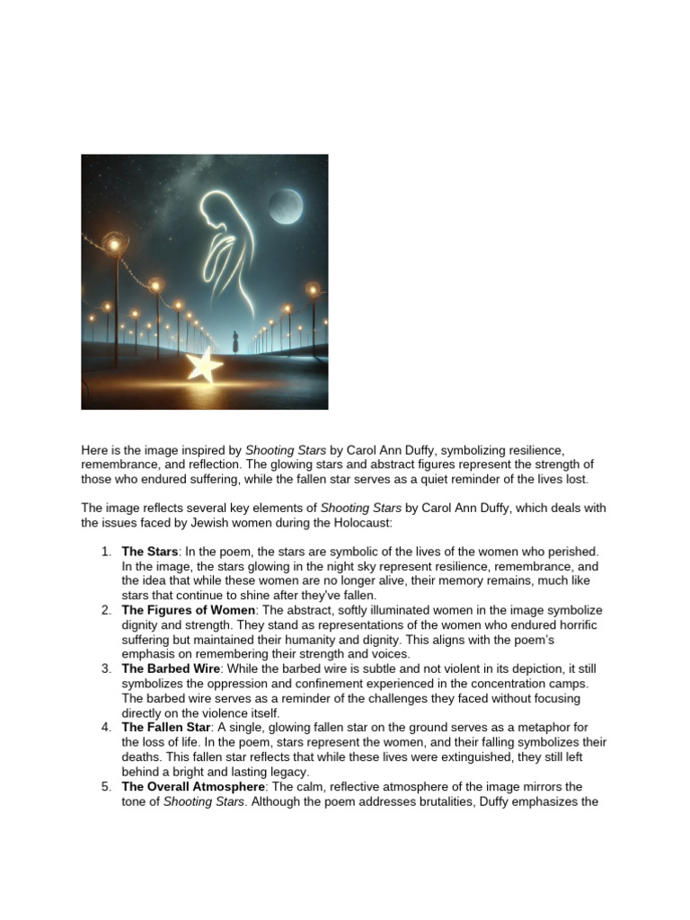 English shooting stars poem image resemblance | PDF