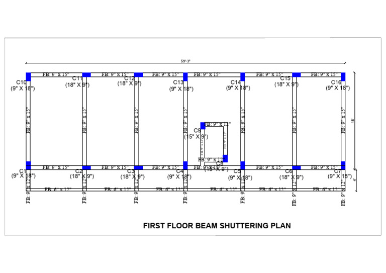first floor beam shuttering plan | PDF