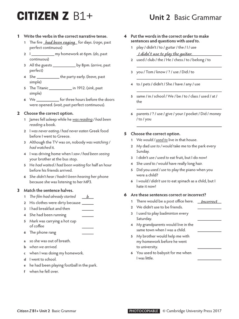 Grammar Basic - Unit 02 | PDF | Linguistics | Grammar