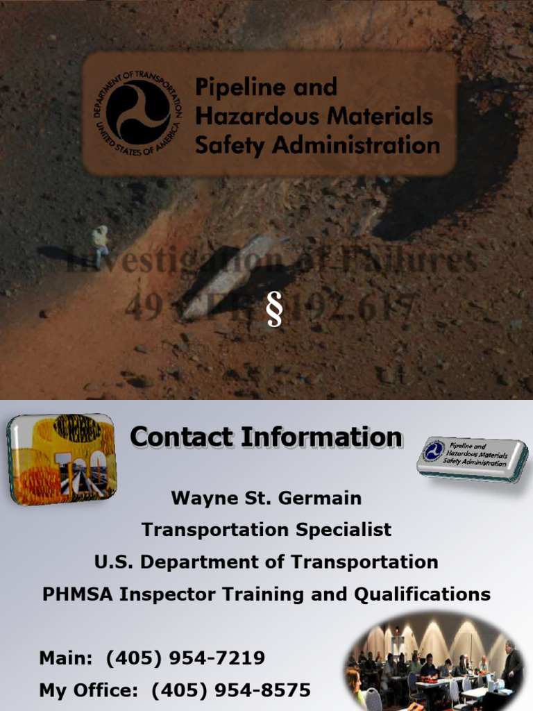 Failure Investigation Phmsa Stgermain 12082010 | PDF | Forensic Science