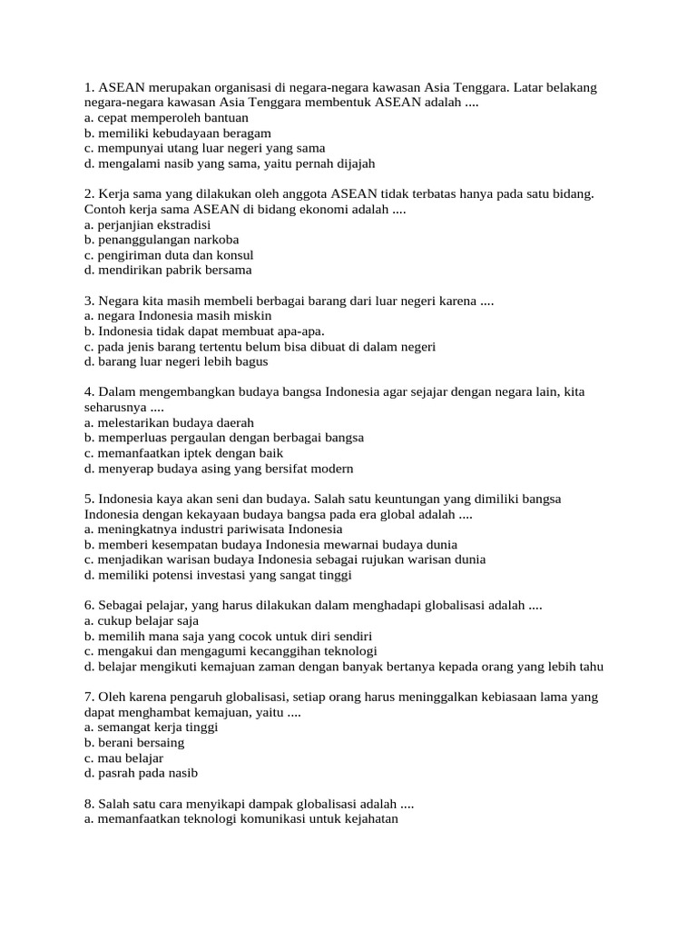 Soal IPS Tema 4 | PDF