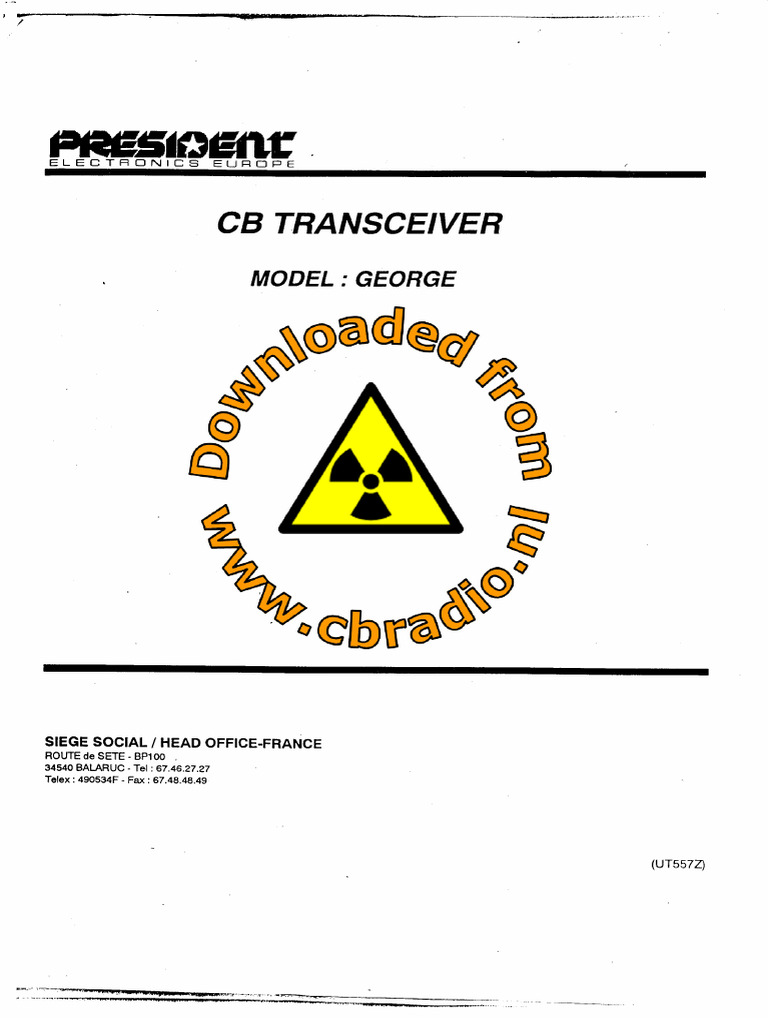 Service Manual President George ENG | PDF