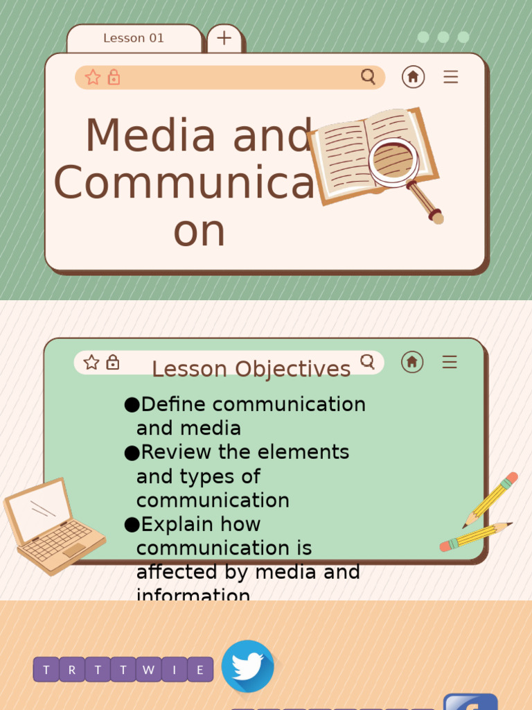 Lesson 1 Media and Communication | PDF | Communication | Nonverbal ...
