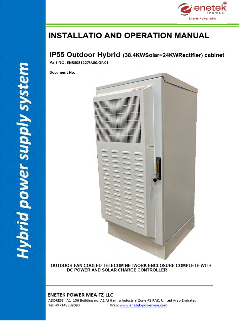 ENETEK - Instal & Operation Manual - IP55 Outdoor Hybrid | PDF | Power ...