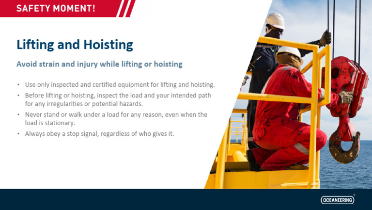 Safe Lifting & Hoisting Practices | PDF